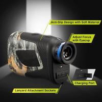 China 700yd 1000yd Camo Digital Laser Rangefinder 6X With Rechargeable Battery for sale