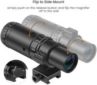 China 1.5X-5X Red Dot Crossbow Night Vision Spotting Scope Flip To Side Mount Focus Adjustment for sale