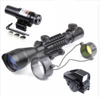 China 4-16x50EG Illuminated Hunting Scope With Tactical 4 Reticle Red Dot Sight And Red Sight for sale