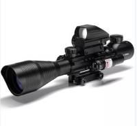 China 4-16x50EG Illuminated Hunting Scope With Tactical 4 Reticle Red Dot Sight And Red Sight for sale