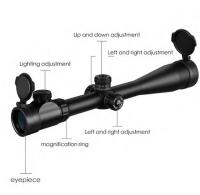 China 10-40x50E Hunting Riflescope Ir With Side Wheel Parallax Optical Viewfinder for sale
