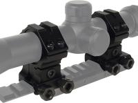 China 1 Inch Picatinny Rail Mounts For Scopes Adjustable Height Tactical Scope Rings for sale