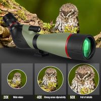 China BAK4 Prism Sniper Spotting Scope 20-60X80 HD For Birding Spotting Wildlife for sale