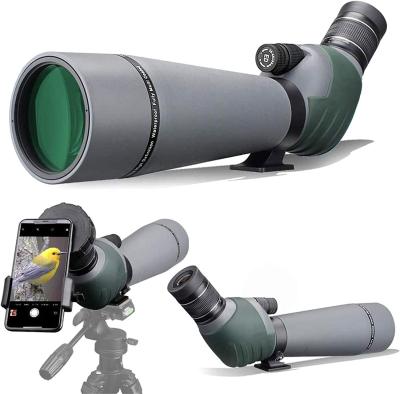 China ED Glass Sniper Spotting Scope 20-60x80 Target Shooting Hunting Bird Watching for sale