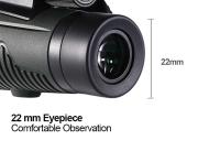 China 22mm Eyepiece Cell Phone Monocular 12x56 High Index Bak4 Prism Optics for sale