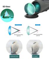 China 22mm Eyepiece Cell Phone Monocular 12x56 High Index Bak4 Prism Optics for sale
