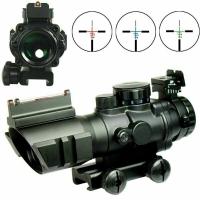 China 4x32 RGB Prism BDC Rifle Tactical Holographic Sight With Optical Fiber Sight Pointing And Aiming for sale
