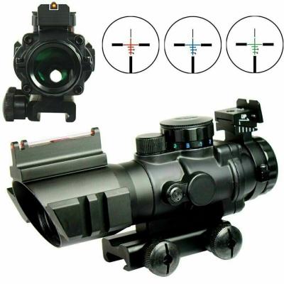 China 4x32 RGB Prism BDC Rifle Tactical Holographic Sight With Optical Fiber Sight Pointing And Aiming for sale