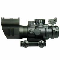 China 4x32 RGB Prism BDC Rifle Tactical Holographic Sight With Optical Fiber Sight Pointing And Aiming for sale