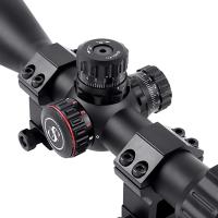 China Red Green Blue Three Color illuminated tactical Reticle Riflescope 6-24x50mm for sale