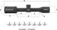 China Outdoor Aluminum 2-7x32 Hunting Rifle Scope Lightweight Solid Construction CE for sale