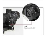 China Forged Aluminum ACOG 4x32 Scope With Dual Illumination Mini Reflex Red Dot Scope for sale