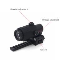 China Airsoft Red Dot Reflex Sight Matt Black G33 3X Magnifier Sight QD Side for sale