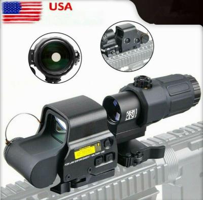 China G33 3x Magnifier Tactical Holographic Sight 558 Hunting Red Dot Sight W/QD Mount for sale