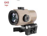 China G43 Tactical 3x Magnifier Scope Sight With Switch Shift To Side QD Mount Tan Color for sale