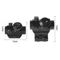 China 1x22mm Heighten Rail Holographic Red Dot Sights Telescope Riflescope T1 Micro Dot Sight for sale
