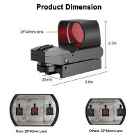 China 1x28x40mm Laser 4 Reticle Holographic Projected Dot Sight Scope For 20mm Rail for sale