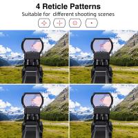 China 1x28x40mm Laser 4 Reticle Holographic Projected Dot Sight Scope For 20mm Rail for sale