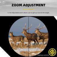China 240mm Black Diamond 1.5 - 6x Long Range Hunting Scope Front Focal Tactical Scope for sale