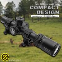 China 240mm Black Diamond 1.5 - 6x Long Range Hunting Scope Front Focal Tactical Scope for sale