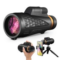 China Monocular Telescope 12X50 Waterproof Telescope, High Definition Prism, Adults Compact Monocular with Phone Holder a for sale
