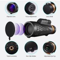 China Monocular Telescope 12X50 Waterproof Telescope, High Definition Prism, Adults Compact Monocular with Phone Holder a for sale