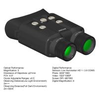 China Sabpack digital night vision binoculars NV500 Infrared Hunting Binocular Scope 1300ft in Full Darkness LCD Screen wit for sale