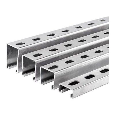 China Pre-Galvanized Steel Strut Channel 0.8mm-4.0mm Thickness with Custom Lengths for Industrial Support Systems for sale
