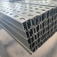 China Hot Dip Galvanized Steel GI Slotted Channel 0.8-3.0mm Strut Framing for Cable Support Systems for sale