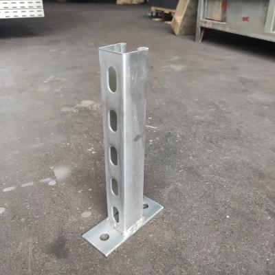 China SS304 Galvanized Steel U Channel Strut 25mm Height 250kg Load Capacity for Construction Cable Support for sale
