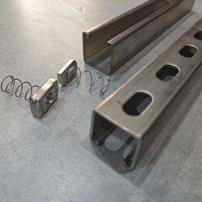 China 0.8mm-3.0mm Thickness Metal Strut Channel for Heavy Duty Support Framing with 1m-12m Length Options for sale