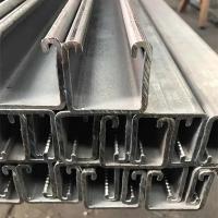 China Stainless Steel Solar C Channel Bracket 1-12m Length with Slotted Design for Cable Support Systems for sale
