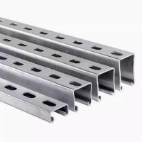 China 41×21mm Slotted C Channel Strut - 0.8-3.0mm Thickness Steel Support System with Galvanized Finish for sale