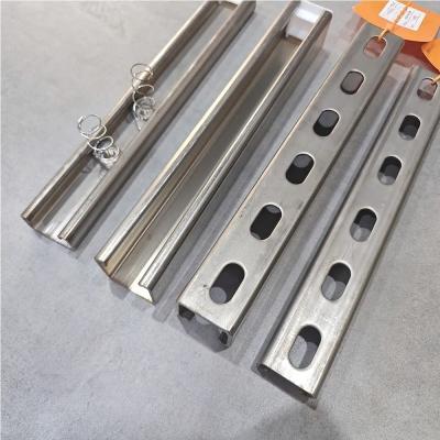 China 41x41mm Stainless Steel Slotted Strut Channel with 250kg Load Capacity - Hot-Dip Galvanized for sale