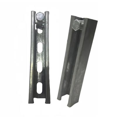 China Galvanized C Channel Steel Strut 12 Gauge Custom Perforated for Construction and Solar Mounting for sale