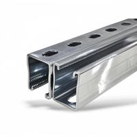 China 304 Stainless Steel Strut Channel 41x41mm C-Profile Unistrut Bracket with Custom Length and Perforated Options for sale