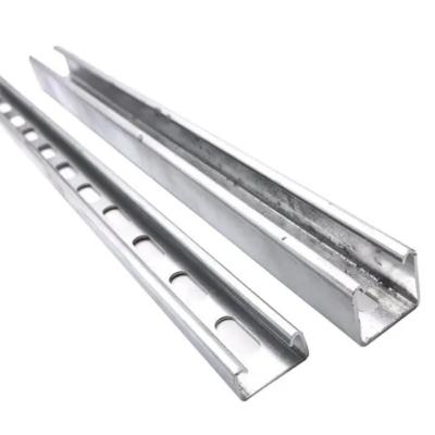 China Perforated C Type Galvanized Strut Channel 25mm Height with 250kg Load Capacity for Cable Support Systems for sale