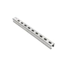 China 1-5/8 Inch Pre-Galvanized C Channel Strut - Silver White Slotted Steel Support System for sale