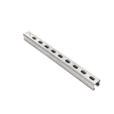 China 1-5/8 Inch Pre-Galvanized C Channel Strut - Silver White Slotted Steel Support System for sale