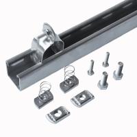 China HDG Galvanized Back-to-Back Strut Channel 0.8mm-4.0mm Thickness Ventilated C-Slotted Steel Support System for sale