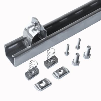 China HDG Galvanized Back-to-Back Strut Channel 0.8mm-4.0mm Thickness Ventilated C-Slotted Steel Support System for sale