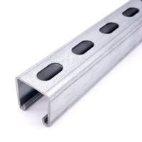 China Hot Dip Galvanized C Channel Steel Purlin for Solar Mounting Systems - 110lbs Load Capacity & 1/5-inch Thickness for sale