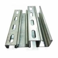China Magnesium Aluminum Zinc Solar Strut Channel 5-30mm Thickness 6-12m Length SS350 SS450 Grade for sale