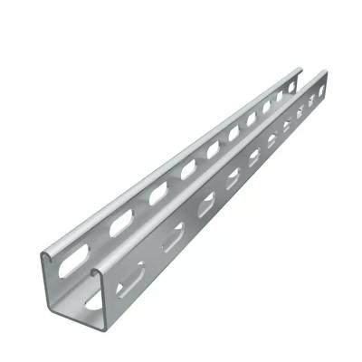 China HDG Powder Coated Aluminum Strut Channel 5-30mm Thickness 6-12m Length for Building Construction for sale
