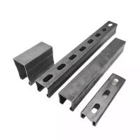 China Unistrut 6063 T5 Aluminum Solar Strut Channel 5-30mm Thickness with Custom Cutting & Bending for sale