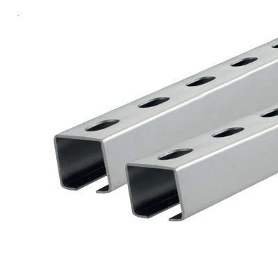China Metal U-Section Aluminum Strut Channel 6-12m Length with 100-300mm Flange Width for Construction Support for sale