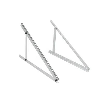 China Aluminum Profile Portable Solar Mounting Brackets Triangle Set with 20°-35° Adjustable Tilt and 60m/s Wind Load Capacity for sale