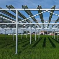 China Adjustable Ground Mount Solar Rack Aluminum Alloy Support for 28-45