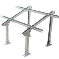 China C-Steel Ground Solar PV Mounting Bracket System with Adjustable Tilt for 28-45
