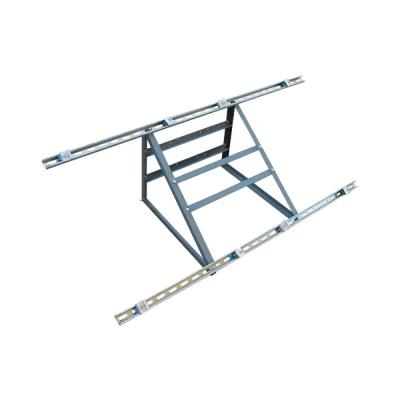 China Flat Roof Solar Panel Mounting Frame with 20°-35° Adjustable Angle | Aluminum & Stainless Steel Construction for sale